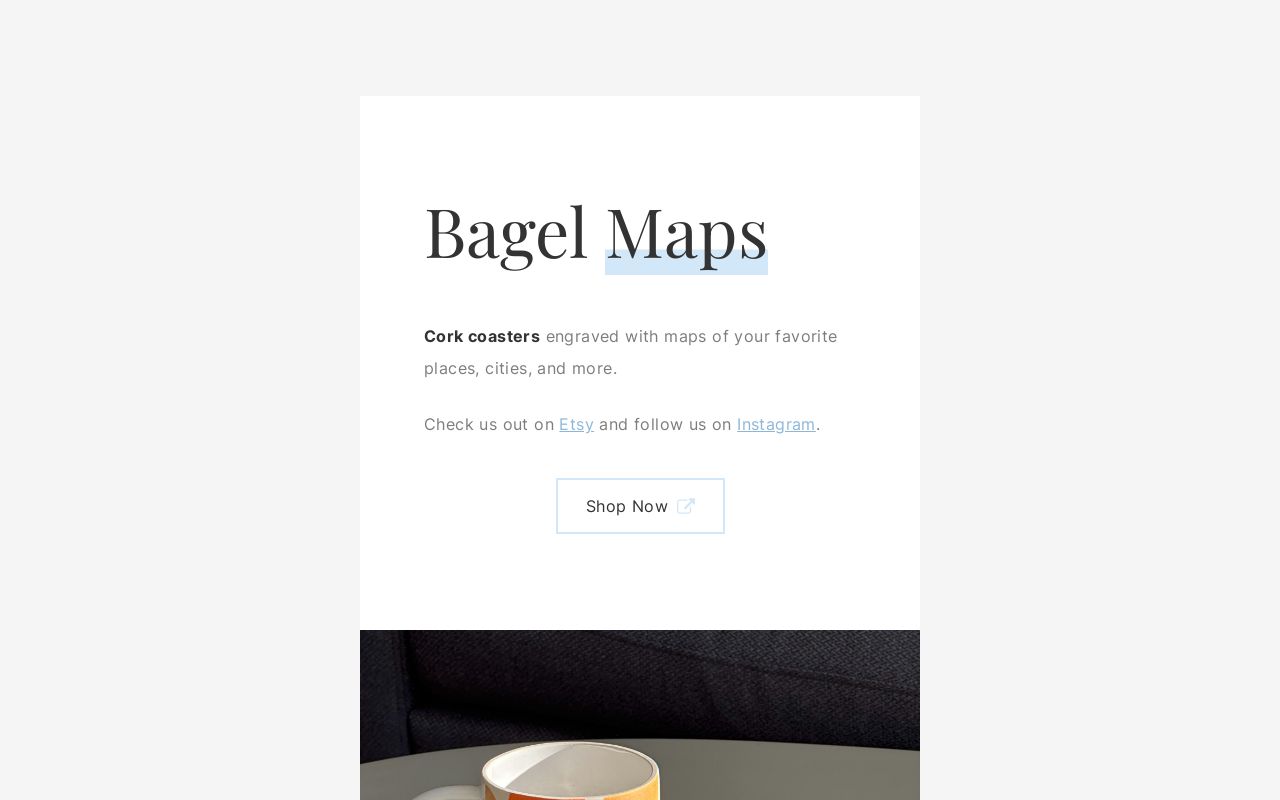 Bagel Maps Coasters